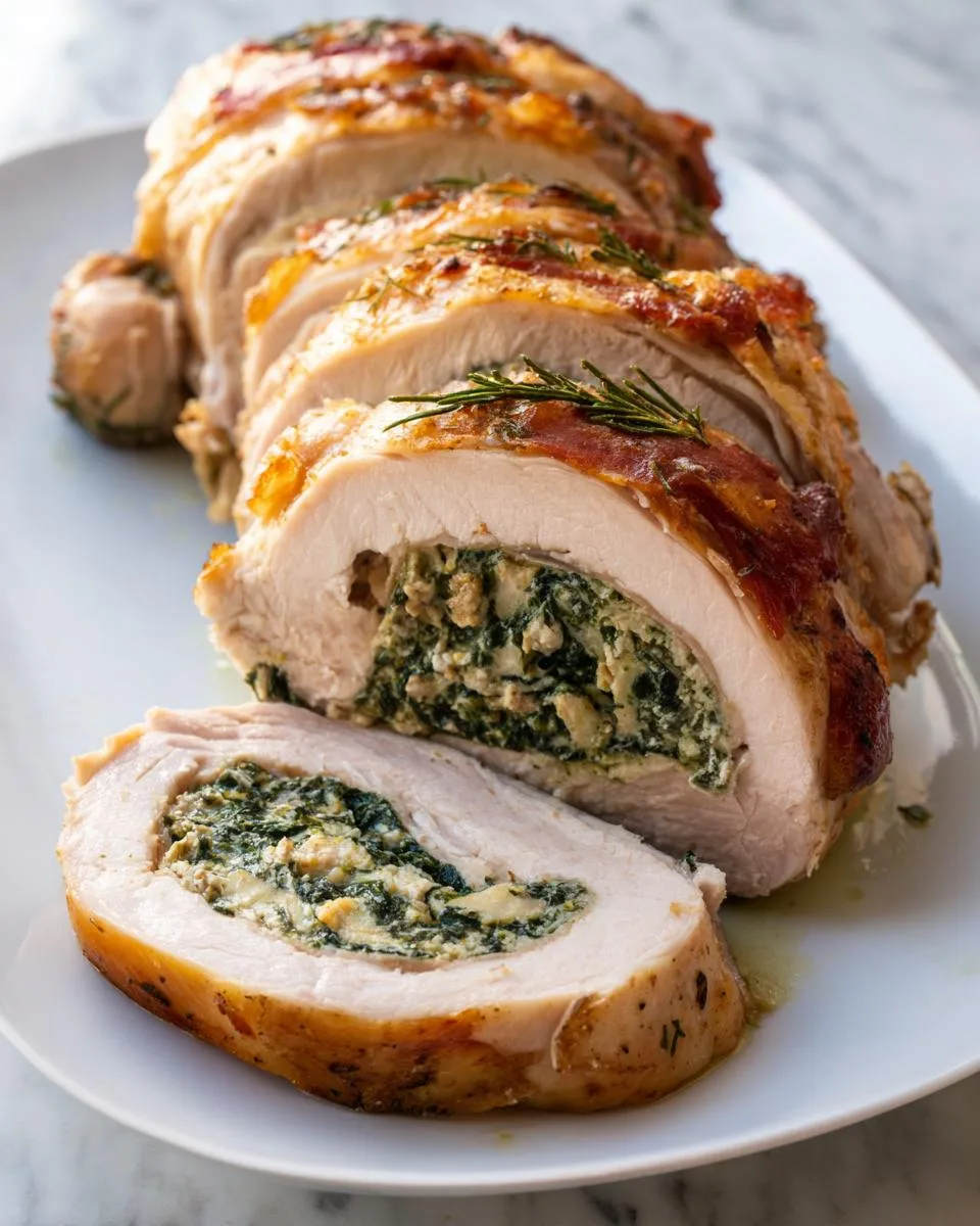 Best Christmas Stuffed Turkey Breast Recipe - Juicy & Yummy - Dishivia