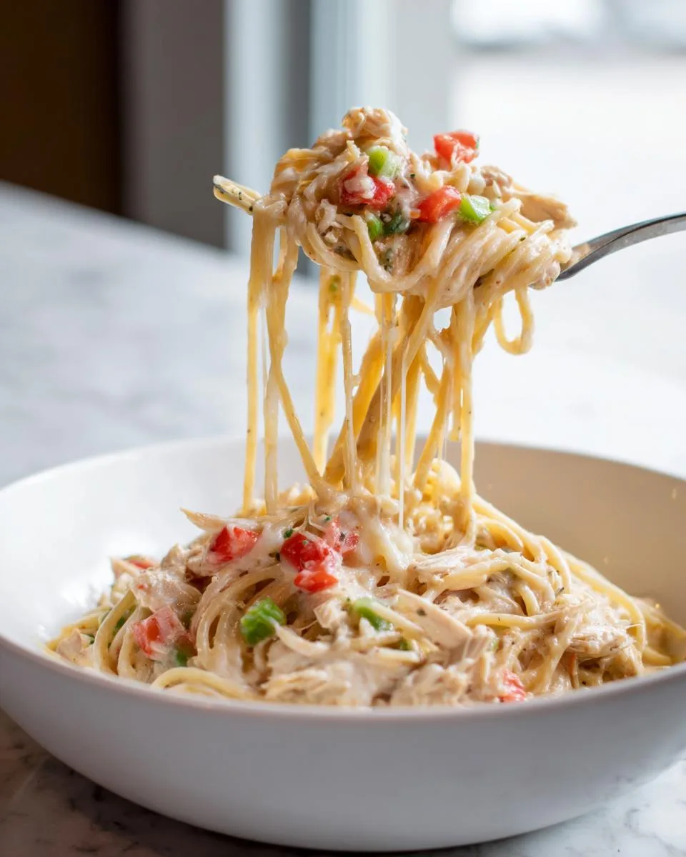 20-Minute Creamy Chicken Spaghetti Recipe You'll Crave - Dishivia